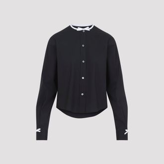 Moschino Veste noire &agrave; noeud