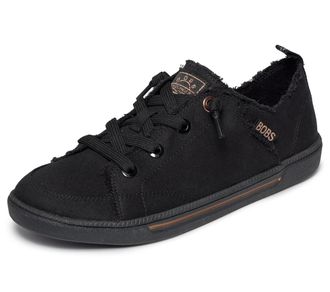 Skechers Damen Hands Free Slip Bobs Skip B Cute Sweet Sneaker, Schwarz/Schwarz, 40 EU Weit