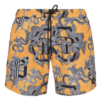 Philipp Plein Herren, Bademode, Gelb, XLGr&ouml;&szlig;e