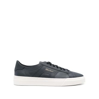 Santoni Grained Leather Sneakers