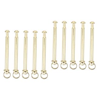 Cabilock 10 S&auml;tze F&auml;chernagel F&auml;cheranh&auml;nger Handf&auml;cherschaftnieten F&auml;cherverschluss Falthandf&auml;cherschaft Ersatzbefestigung Schwarz Baby Innenzubeh&ouml;r Handf&auml;che