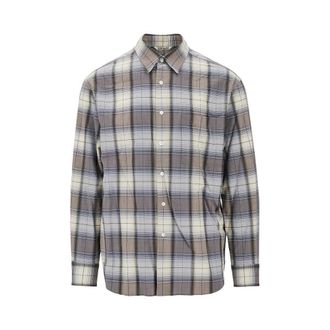 Auralee Check light wool shirt Man III
