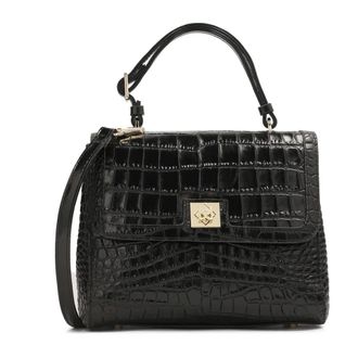 Kazar Schwarze gepr&auml;gte Ledertasche - - Bags - Damen - Schwarzk - ONE SIZE