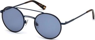 Web Eyewear Homme, Accessoires, Bleu, Taille: ONE Size Lunettes de soleil &agrave; monture m&eacute;tallique avec protection UV