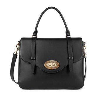 Lancaster Marble Touch Umh&auml;ngetasche mit Sicherem Verschluss - - Bags - Damen - Schwarzk - ONE SIZE