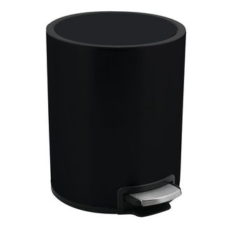 Spirella Treteimer Edelstahl RIKU - Modernes und Elegantes Design - Herausnehmbarer Inneneimer aus Recyclingkunststoff - Rutschfester Sockel - Matt Schwarz - 3