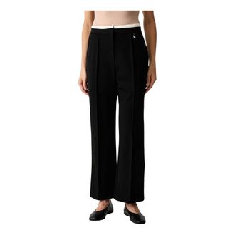 Lola Casademunt Pantalon orn&eacute; de perles - Femme - Pantalons - Noir - Taille: 42 FR