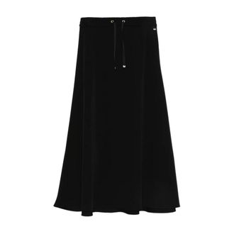 Herno Rock in Matt Crepe Satin - - Skirts - Damen - Schwarzk - M