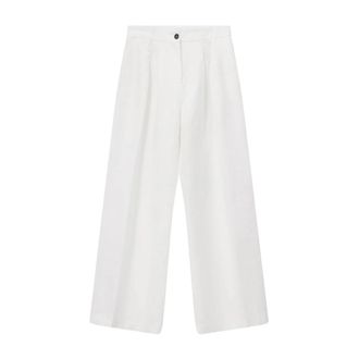 Massimo Alba Wide Hosen - - Trousers - Damen - Wei&szlig; - XS