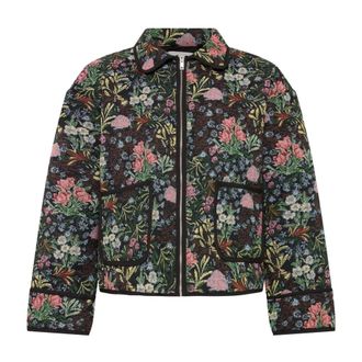 Ichi Ichi - Veste Jaquard Fleur - Femme - Vestes - Multicolore - Taille: 42 FR