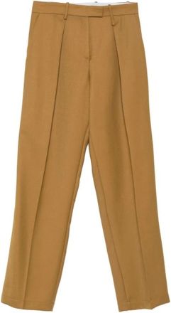 Alysi Femme, Pantalons, Beige, Taille: 36 FR Straight Pantalons