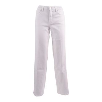7 For All Mankind Stovepipe Straight - - Jeans - Damen - Wei&szlig; - W28