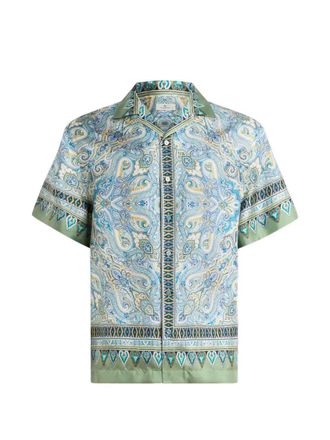 Etro Etro Chemise en soie &agrave; imprim&eacute; cachemire