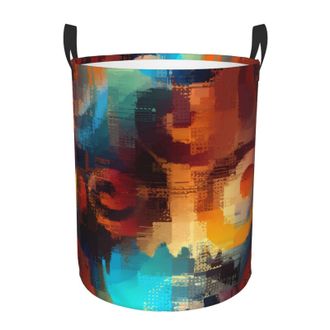 Generic Abstrakte Geometrie Korb Aufbewahrung Rund Aufbewahrungskorb Wasserdichter W&auml;schetonne F&uuml;r Kuscheltier W&auml;schekammer W&auml;schesack