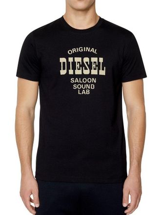 Diesel Rundhalsshirt Slim Fit - Schwarz - T-DIEGOR-E12 9XX