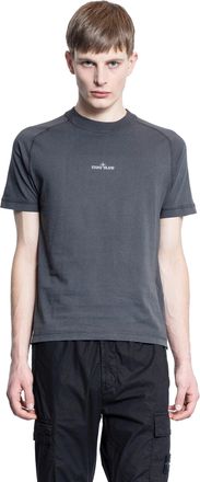 Stone Island MAN GREY T-SHIRTS & TANK TOPS