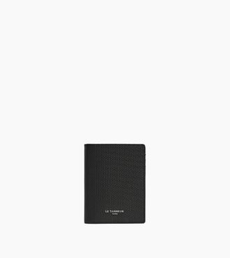 Le Tanneur Portefeuille vertical zipp&eacute; Lucien en cuir signature T