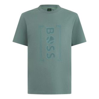 HUGO BOSS Homme, Tops, Vert, Taille: XL T-shirt TL Iconique