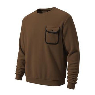 Generic Sweat &agrave; capuche pour homme - Couleur unie - En polaire - Col rond - Pour homme et femme - En automne et en hiver - Avec une poche sur la poitrine - Ve