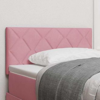vidaXL T&ecirc;te de Lit led avec des lumi&egrave;res &agrave; led Rose 100 cm Velours Vidaxl