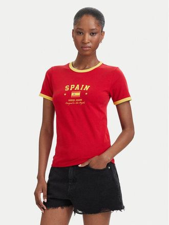 Guess T-Shirt W6YI16 K3995 Rot Slim Fit