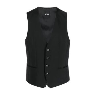 HUGO BOSS Homme, Costumes, Noir, Taille: 2XL Gilet de costume