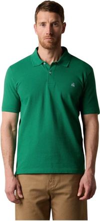 Brooks Brothers Homme, Tops, Vert, Taille: M Polo en Piqu&eacute; de Coton