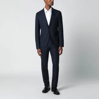 Tagliatore Blue wool single-breasted suit