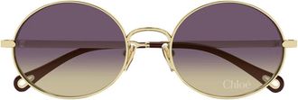 Chlo&eacute; Femme, Accessoires, Jaune, Taille: 55 MM Ch0326S Lunettes de soleil