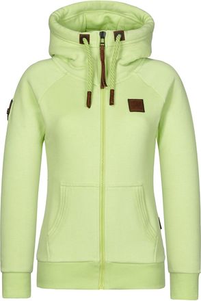 Naketano Damen Sweatjacke Brazzo, Farbe:Matcha Green Melange, Gr&ouml;&szlig;e:XXL
