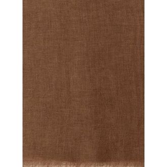 Saison 1865 Leinenschal - Brown