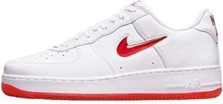 Nike Sportswear - Sneakers AIR Force 1 en Cuir, Blanc-Rouge (7)