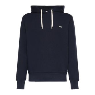 Autry Embroidered Logo Hoodie - - Sweatshirts & Hoodies - Herren - Blau - S