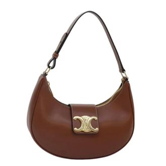 Celine Pre-owned Cuir sacs-ports-paule - Femme - Pre-owned - Brun - Taille: ONE Size