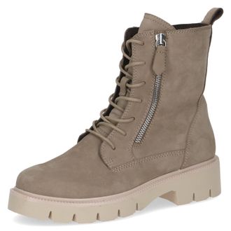 Caprice Caprice Damen Stiefeletten aus Leder mit Rei&szlig;verschluss, Beige (Taupe Nubuc), 37 EU