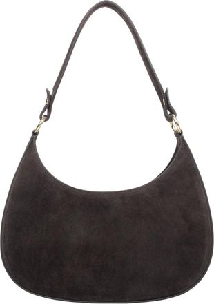 Estro & Luminara Femme, Sacs, Brun, Taille: ONE Size Sac à bandoulière marron foncé pour femmes fabriqué en velours italien véritable de qualité supérieure