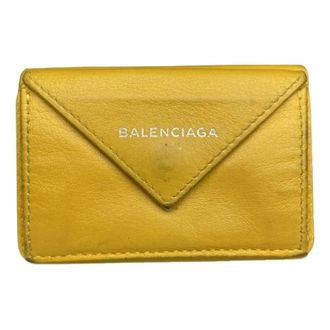Balenciaga Portefeuille porte-cartes Pre-owned - Femme - Pre-owned - Jaune - Taille: ONE Size