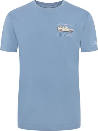 MC2 Saint Barth Summer-T-Shirt mit kleinem Gin-Motiv und O-Neck in