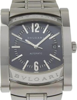 Bulgari Pre-owned Assioma Stainless Steel Automatic - Homme - Pre-owned - Gris - Taille: ONE Size