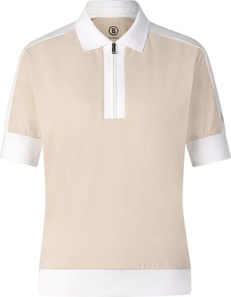 Bogner Funktions-Polo-Shirt Arabell f&uuml;r Damen - Sand/Wei&szlig; - 36