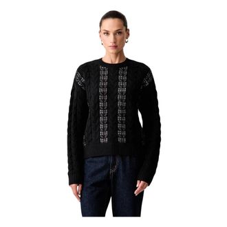 Guess Cassandra Pullover - - Knitwear - Damen - Schwarzk - XL