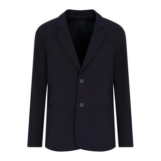A|X Armani Exchange Homme, Vestes, Bleu, Taille: S Veste crois&eacute;e &agrave; deux boutons