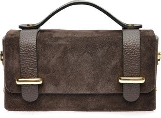 Anna Luchini Kastanienbraune Lederhandtasche