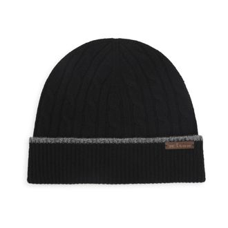 Kiton Strickm&uuml;tze mit Zopfmuster - - Accessories - Herren - Schwarzk - ONE SIZE