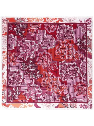 Lancel foulard Pivoine Optical - Rouge