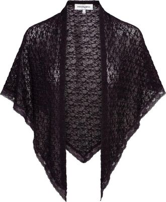 &Co Woman Elegantes Spitzentuch - - Jackets - Damen - Lila - ONE SIZE