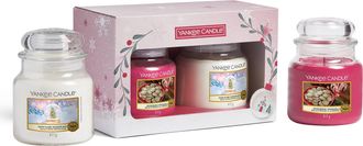 Yankee Candle Company Geschenkset | 2 mittelgroße Duftkerzen im Glas | Snow Globe Wonderland Kollektion