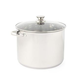 Russell Hobbs Classic Collection 30 cm Suppentopf - Kochtopf aus Edelstahl, Deckel aus geh&auml;rtetem Glas mit Dampfauslass, 15 Liter Fassungsverm&ouml;gen, Spiegelpolitur, 