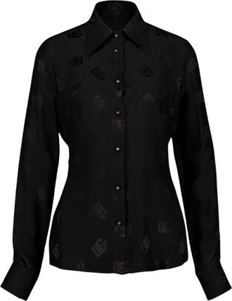 Dolce & Gabbana Femme, Blouses et Chemises, Noir, Taille: 38 FR Chemises