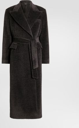 Dolce & Gabbana Doppelreihiger Mantel Aus Alpaka - Mann M&auml;ntel Und Jacken Grau 56
